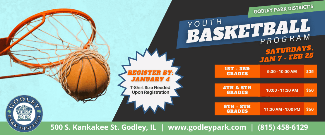 GPD – Youth Basketball Slider 2023 – Godley Park District